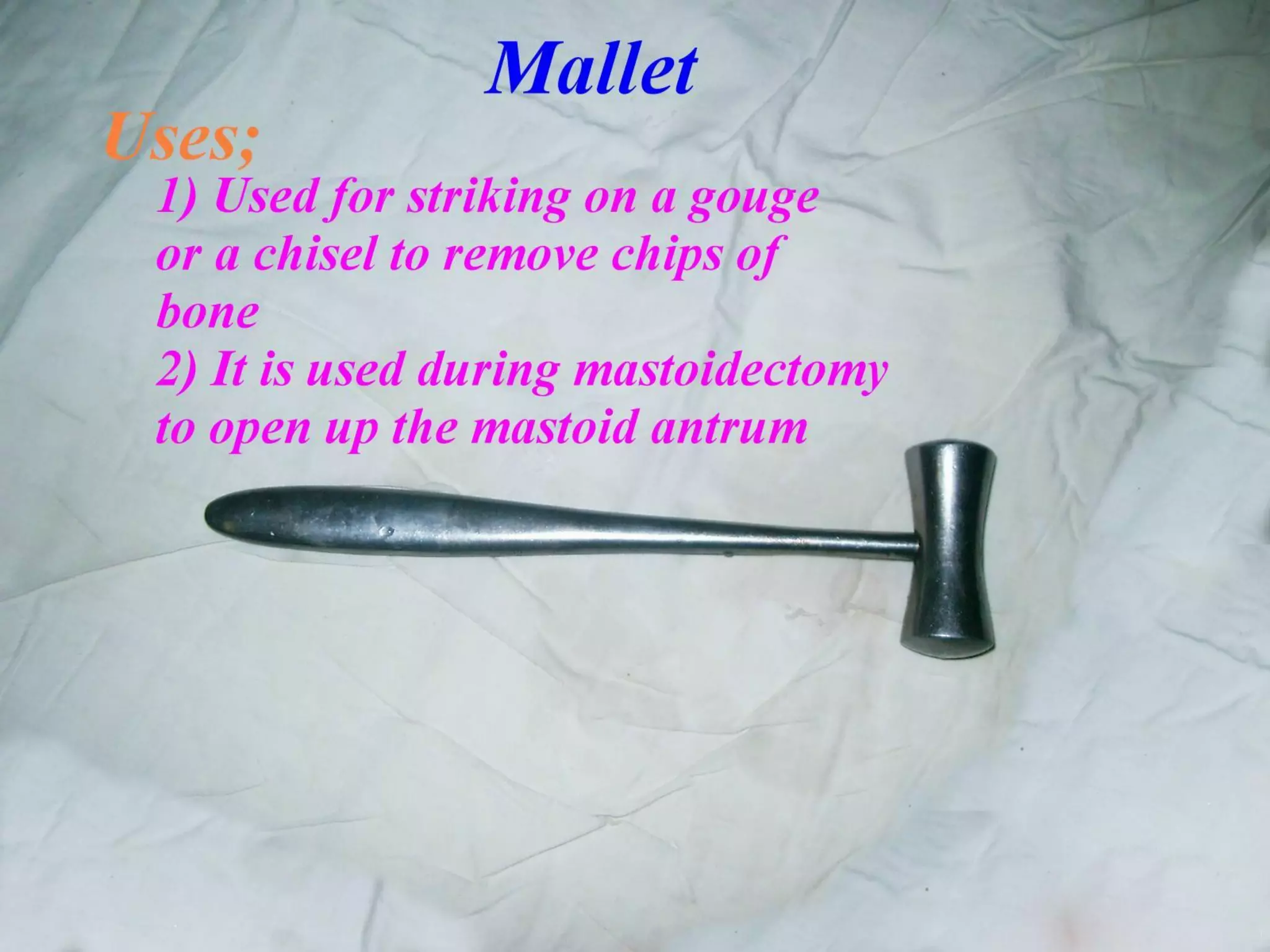 ENT (EAR NOSE THROAT ) Surgical instruments with their uses | PPT