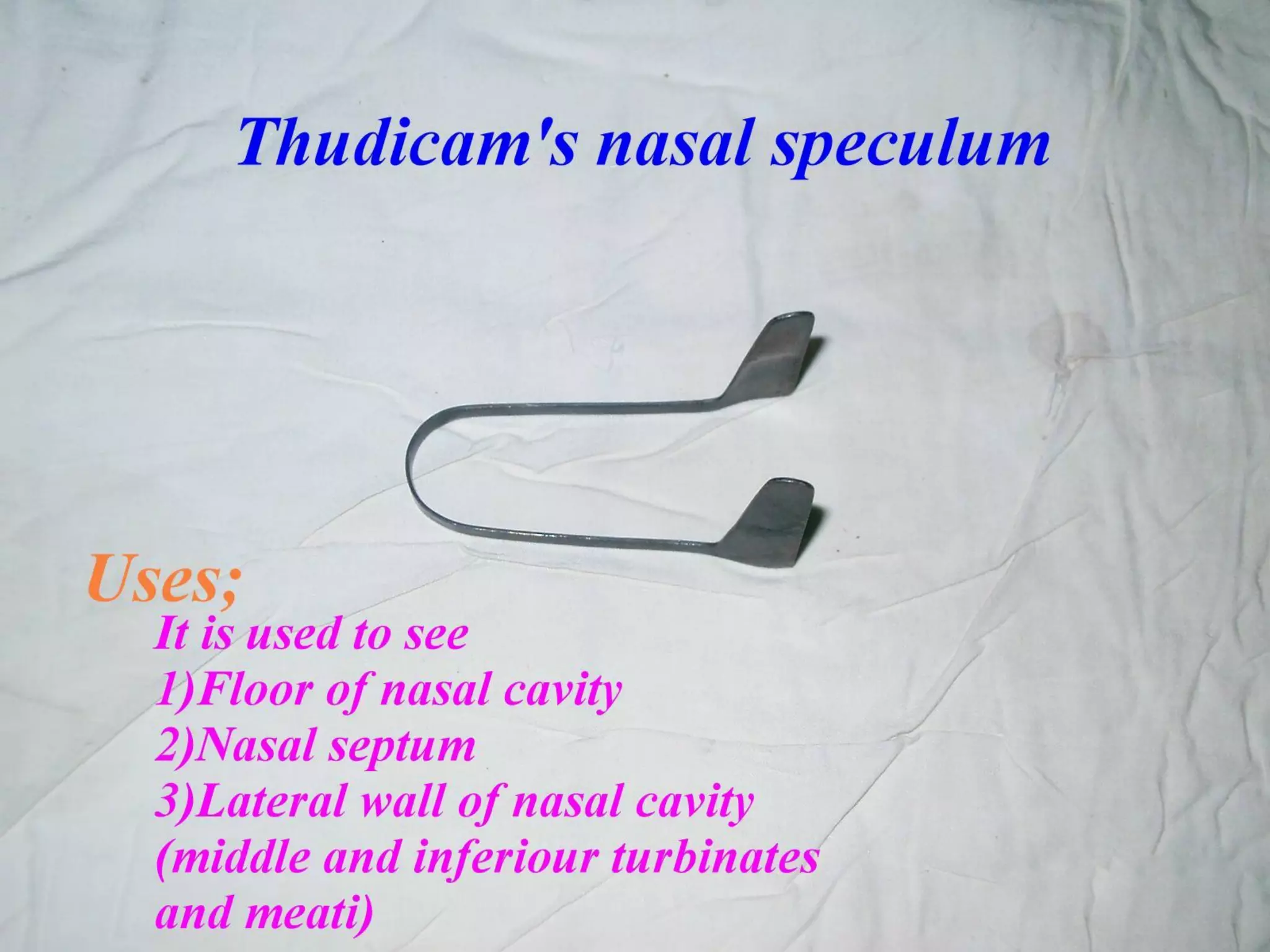 ENT (EAR NOSE THROAT ) Surgical instruments with their uses | PPT