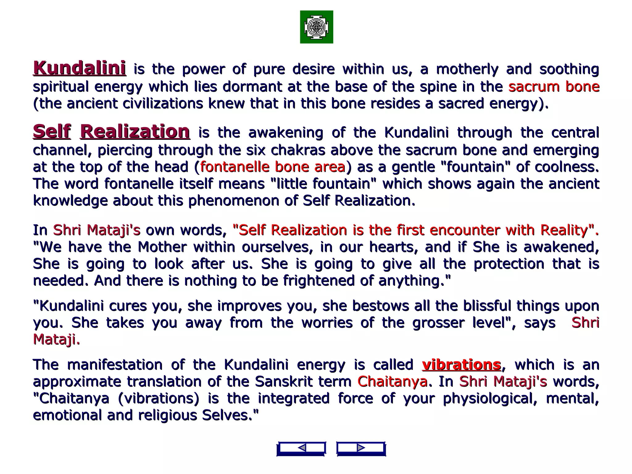 Sahaja Yoga : Chakras & Nadis - The Subtle System | PPT
