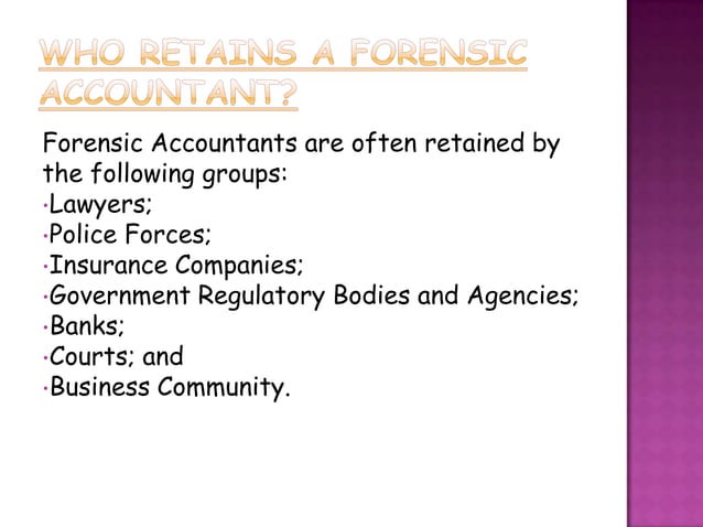 Entire forensic accounting project | PPTX