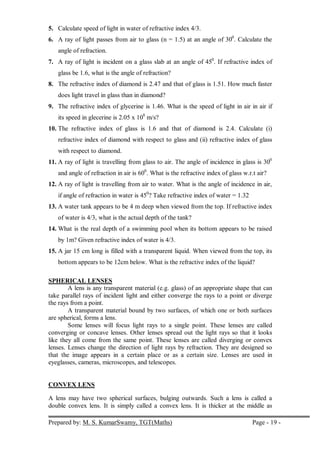 Entire Physics notes for the class 10 students .pdf