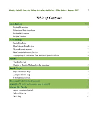 Urban Habitat Chicago - Community Gardening Analysis | PDF