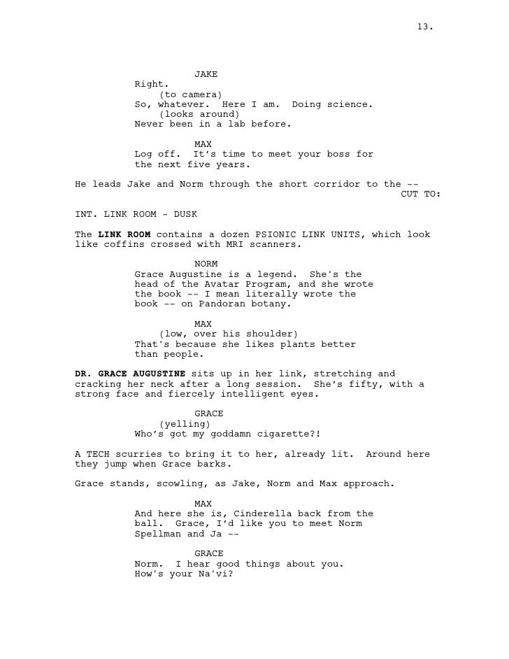 avatar-entire-script