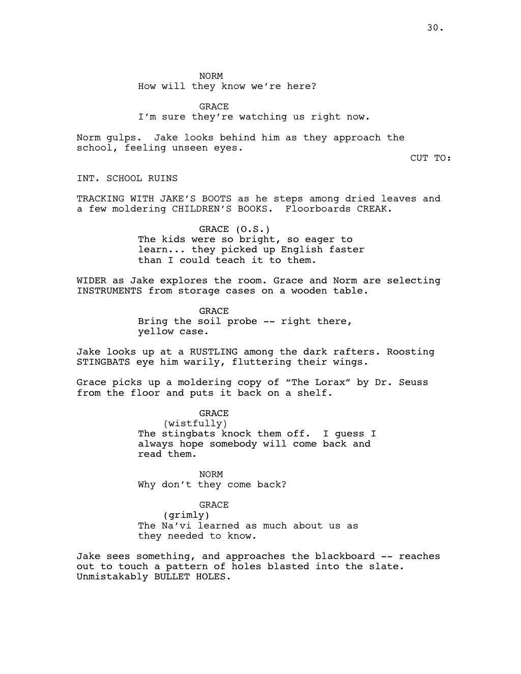 Avatar - Entire Script