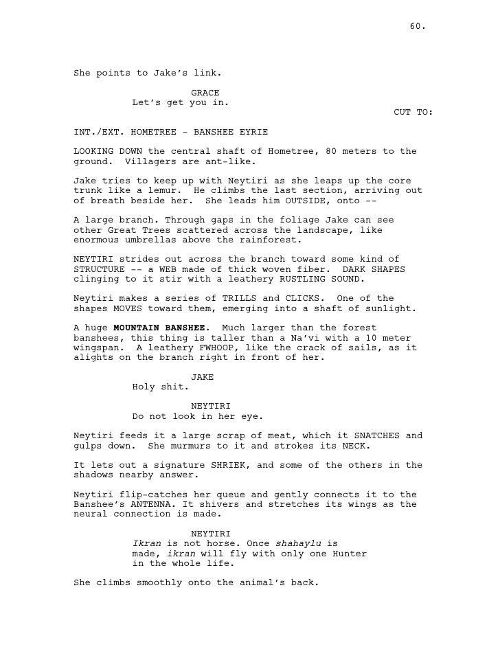 Avatar - Entire Script