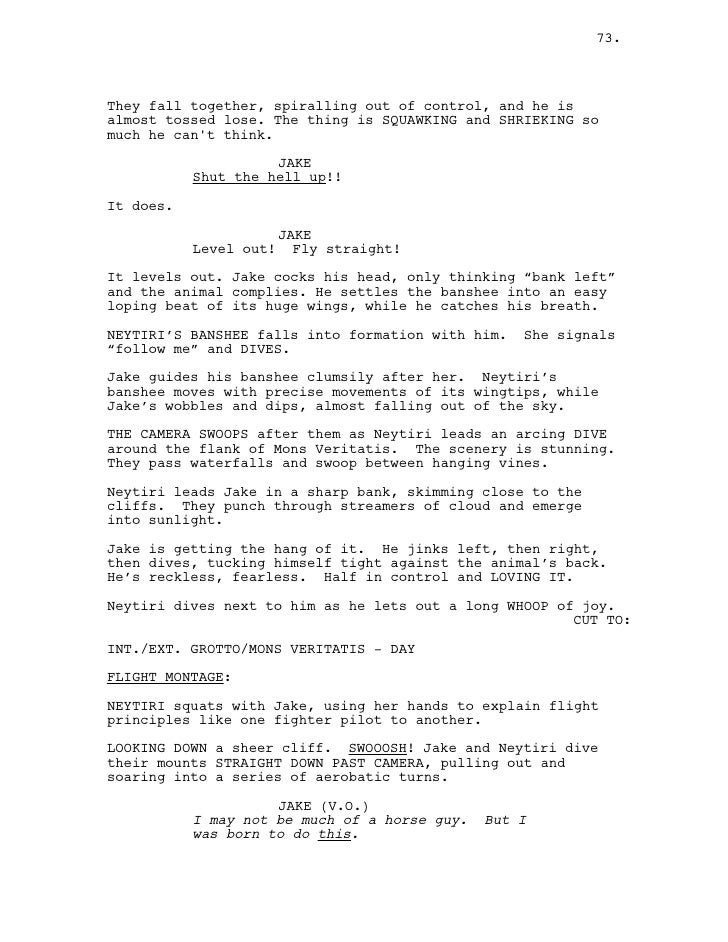 Avatar - Entire Script