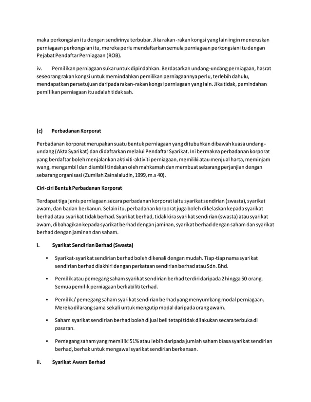 Entiti perniagaan | PDF