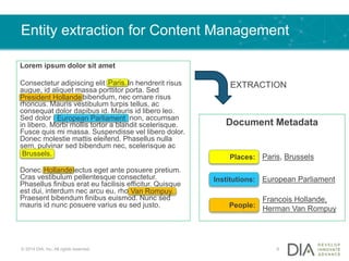 From documents to datasets and back: challenges and solutions | PPT