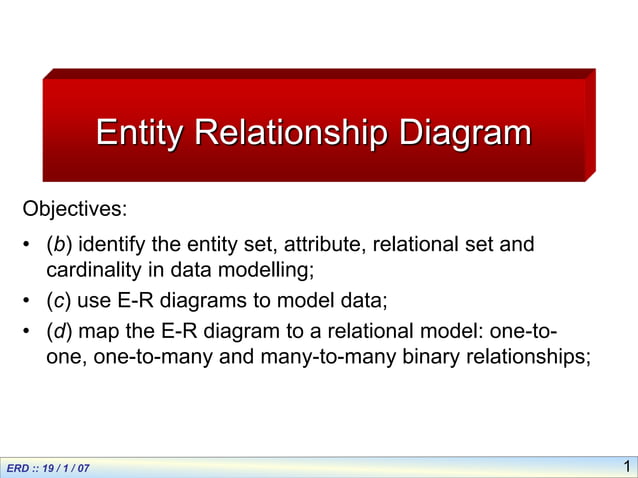 entity-relationship-diagram-chen-&-crow -model.ppt | Databases | Computer Software and Applications
