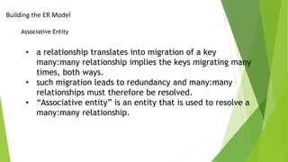 Entity-Relationship Data Model | PPT