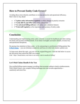 Mastering Entity Codes = Faster Payments | PDF