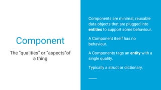 Entity Component Systems | PDF