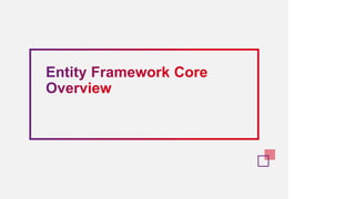 Entity Core with Core Microservices.pptx