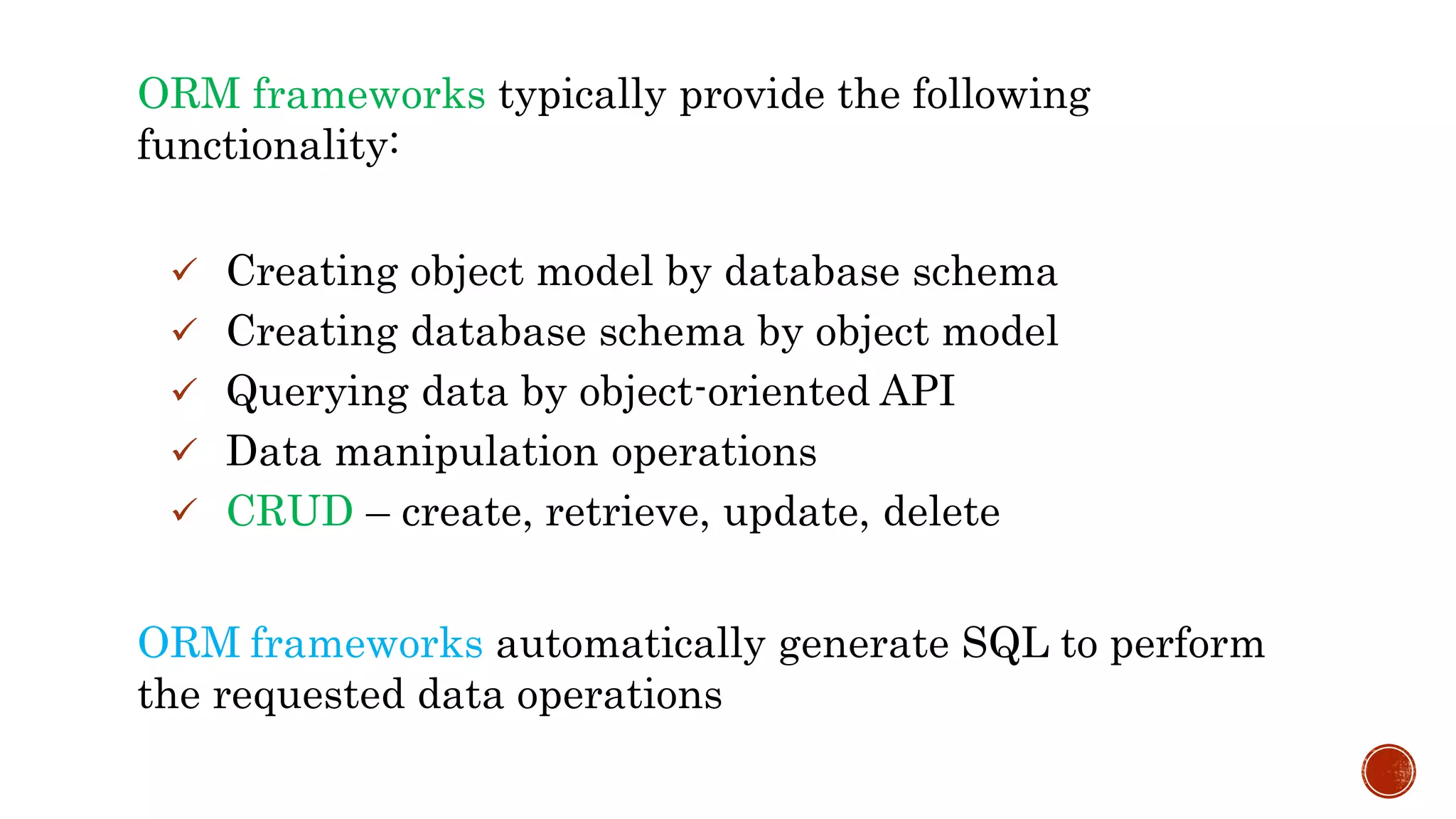 Entity Framework Pptx Databases Computer Software And Applications 2611
