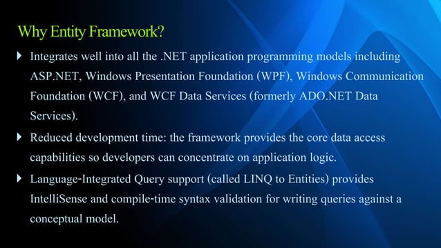Entity framework | PPT