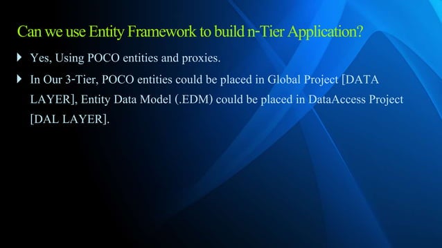 Entity framework | PPT