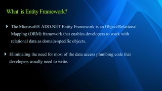 Entity framework | PPT