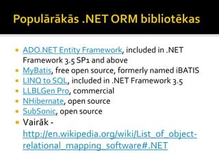 Data Access using Entity Framework | PPT