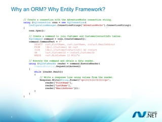 Entity Framework 4 In Microsoft Visual Studio 2010 | PPT