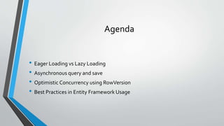 Entity framework advanced | PPT