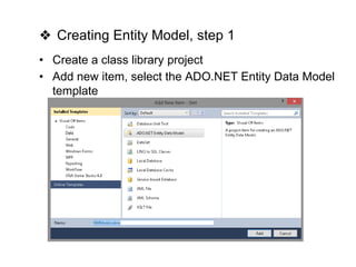 Entity framework amit gupta | PPTX | Databases | Computer Software and Applications