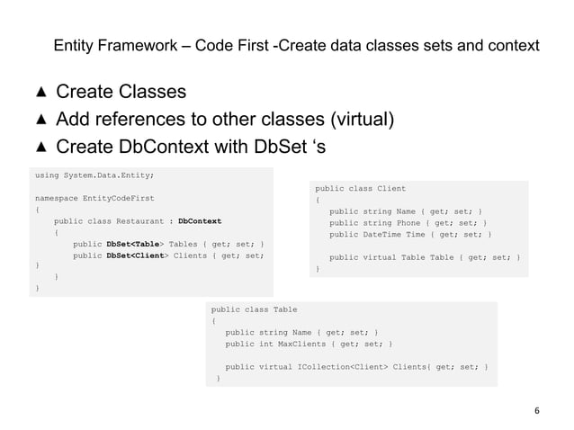 Entity framework and how to use it | PPT