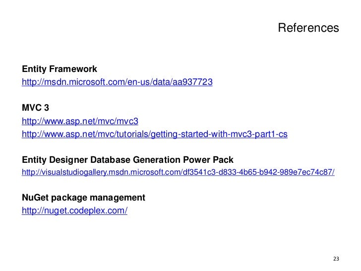 Entity framework and how to use it