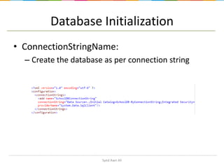 Entity framework code first | PPTX