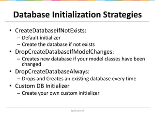 Entity framework code first | PPTX