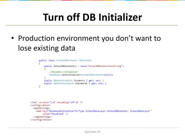 Entity framework code first | PPTX