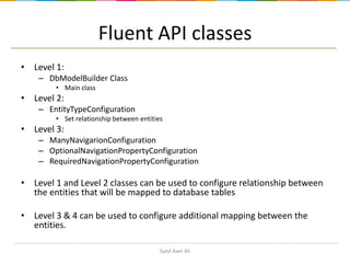 Entity framework code first | PPTX
