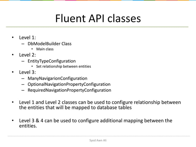 Entity framework code first | PPTX