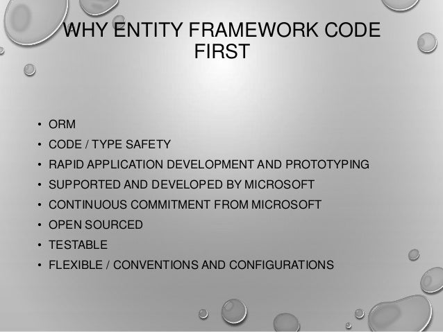 Entity Framework Code First End to End
