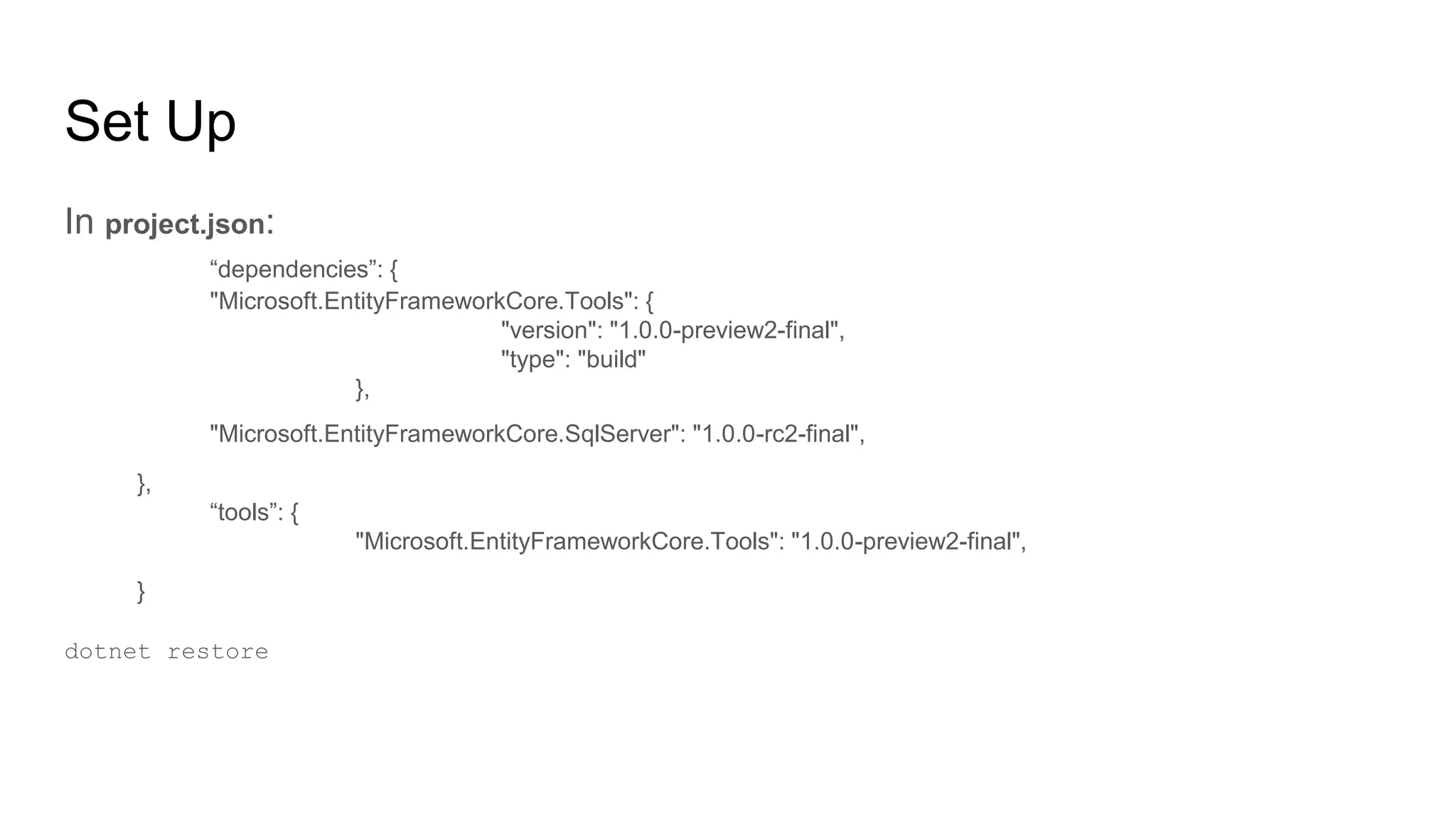 Academy PRO: Entity Framework Сore | PPTX | Databases | Computer Software and Applications