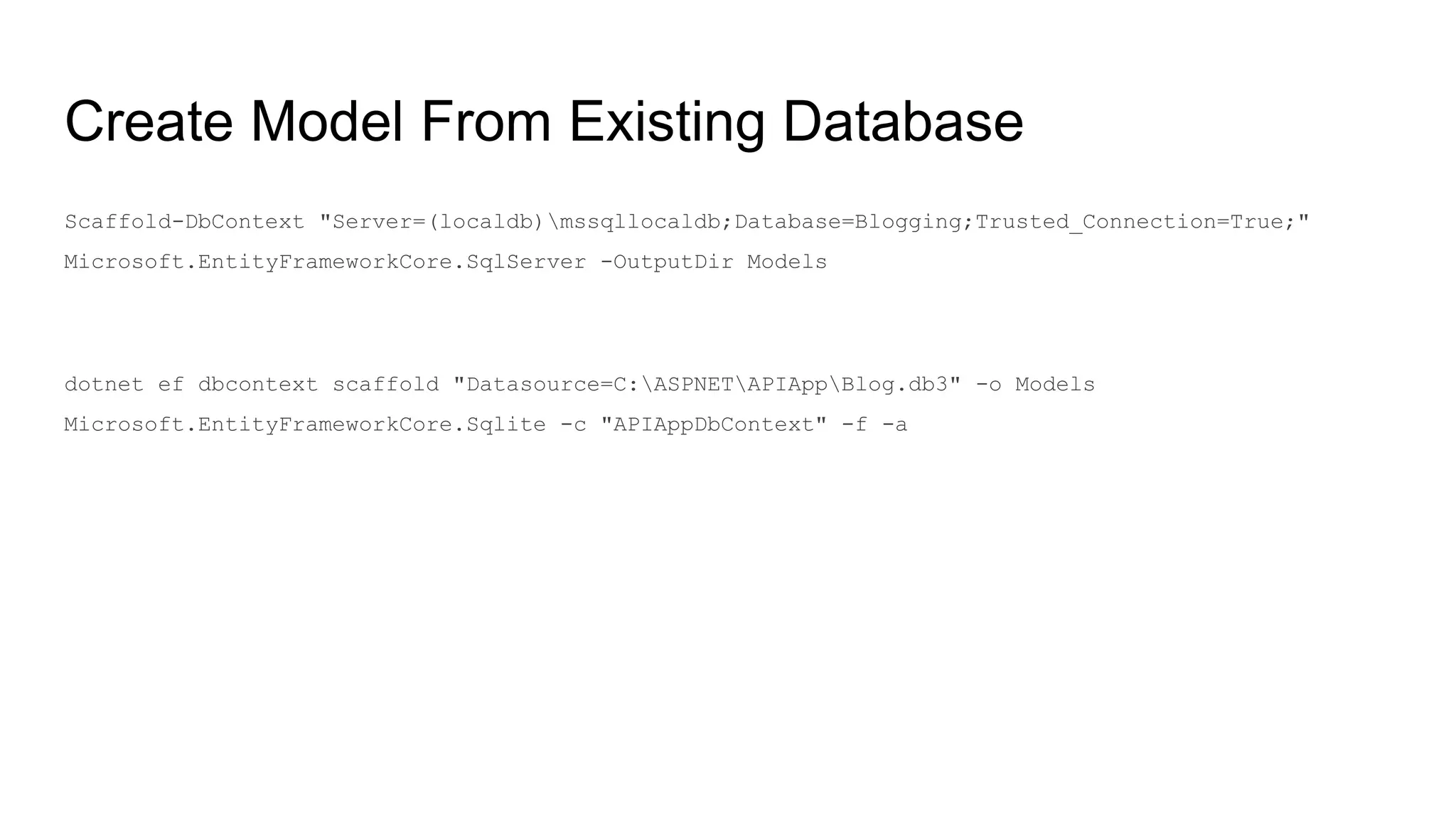 Academy PRO: Entity Framework Сore | PPTX | Databases | Computer Software and Applications
