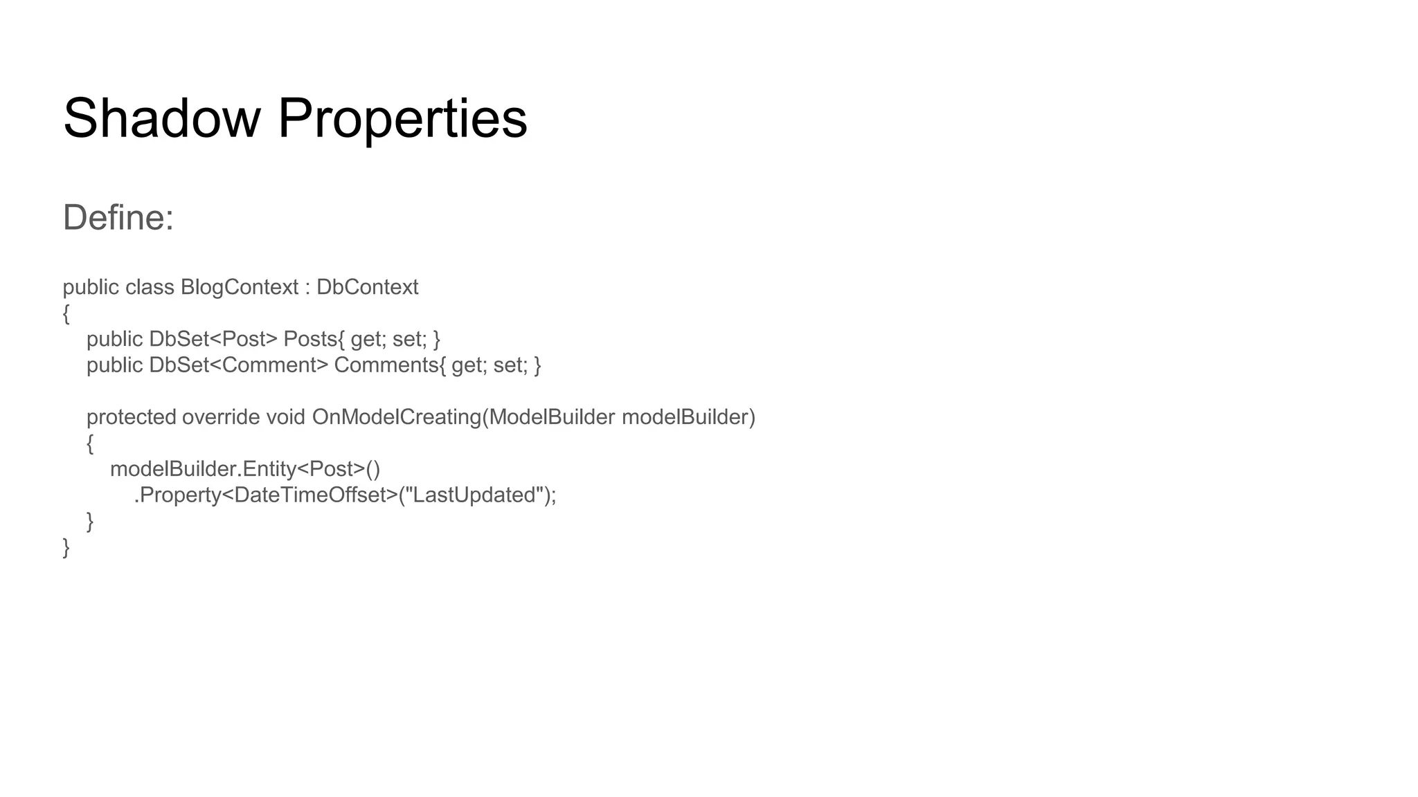 Academy PRO: Entity Framework Сore | PPTX | Databases | Computer Software and Applications