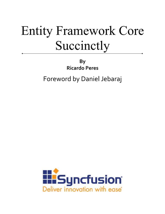 Entity frame work_core_succinctly | PDF | Databases | Computer Software and Applications