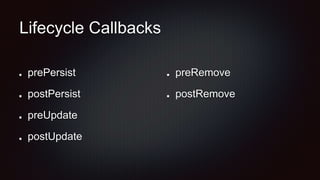 Symfoniacs: Entity lifecycle | PPTX