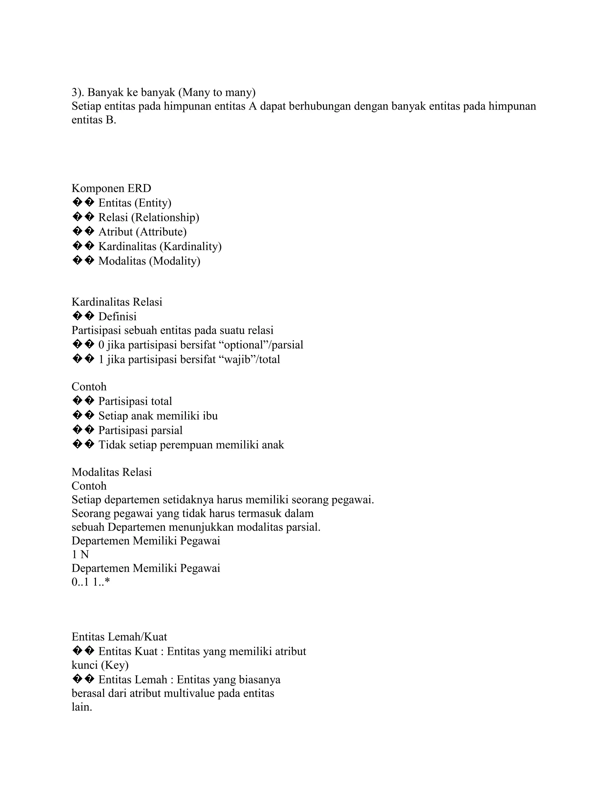 Entity relationship diagram | DOCX