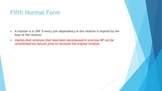 Entity relationship diagram - Concept on normalization | PPTX