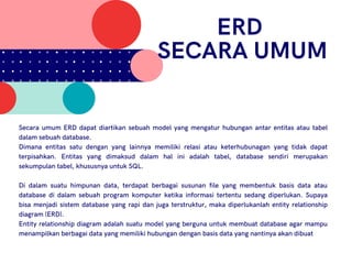 Entitas Relationshiip Diagram Multimedia | PPT