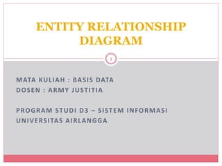 Entity relationship diagram basis data 2 | PPTX
