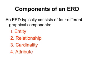 Entity relationship diagram (erd) | PPT