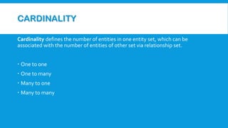 Entity relationship diagram (erd) | PPT