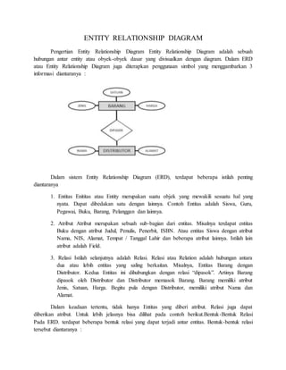 Entity relationship diagram | DOCX