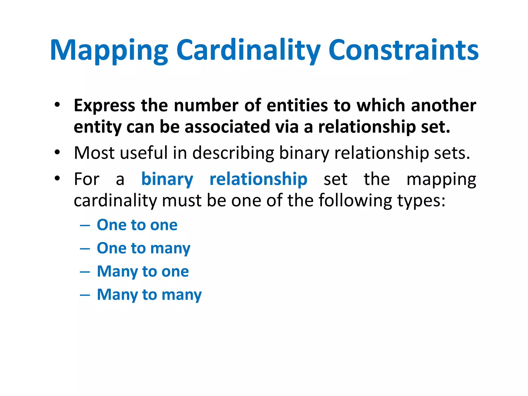 Entity Relationship Model | PPTX