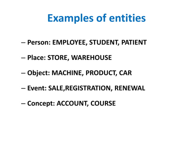 Entity Relationship Model | PPTX | Databases | Computer Software and ...