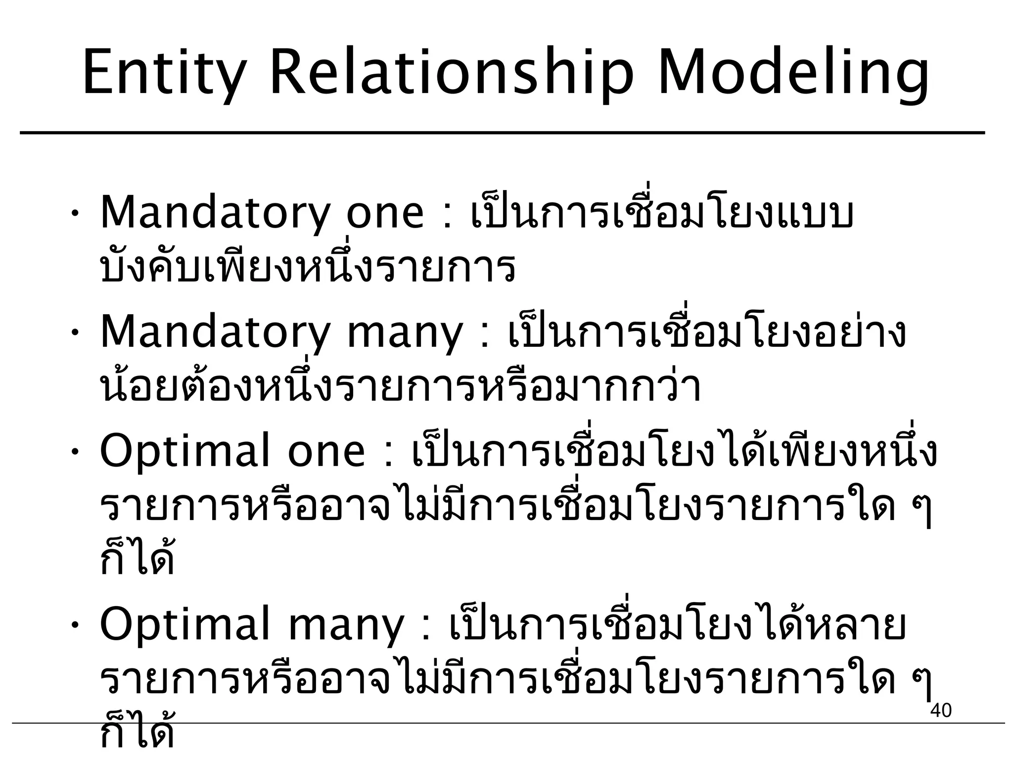 Entity relationship model | PPT