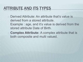 Entity (types, attibute types) | PPTX