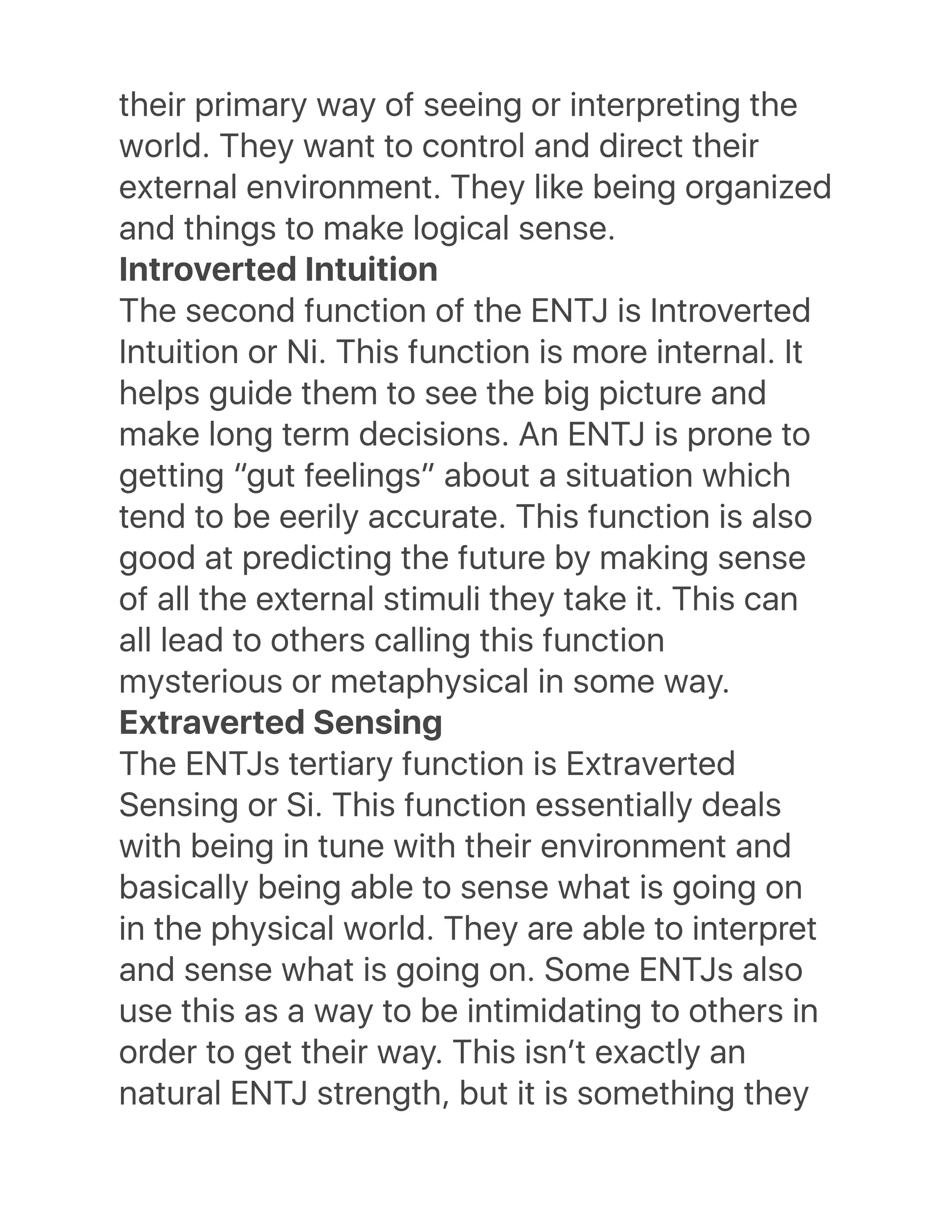 Entj personality description | PDF